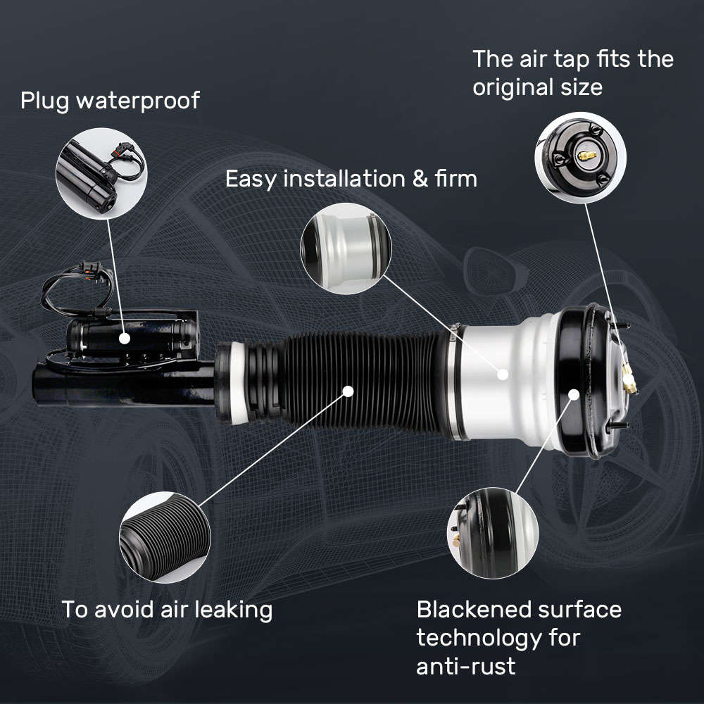 Front Air Suspension Strut Shocks compatible for Mercedes S Class W220 ...