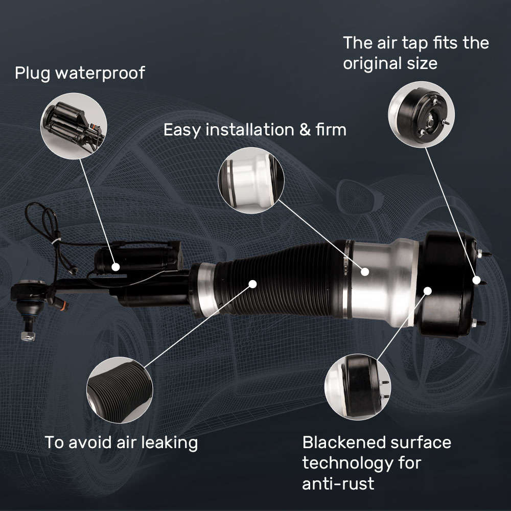 Front Air Suspension Shock Strut Right compatible for Mercedes Benz S ...