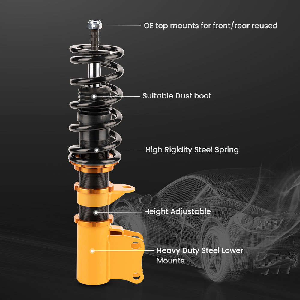 2x Front Coilover Strut compatible for Holden Commodore VT VX VY VZ ...