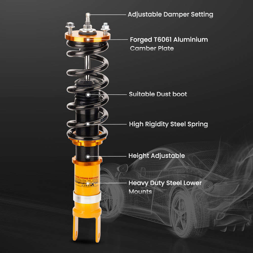 Compatible for Honda Roadster S2000 AP1 AP2 Adjustable Coilover Shock ...