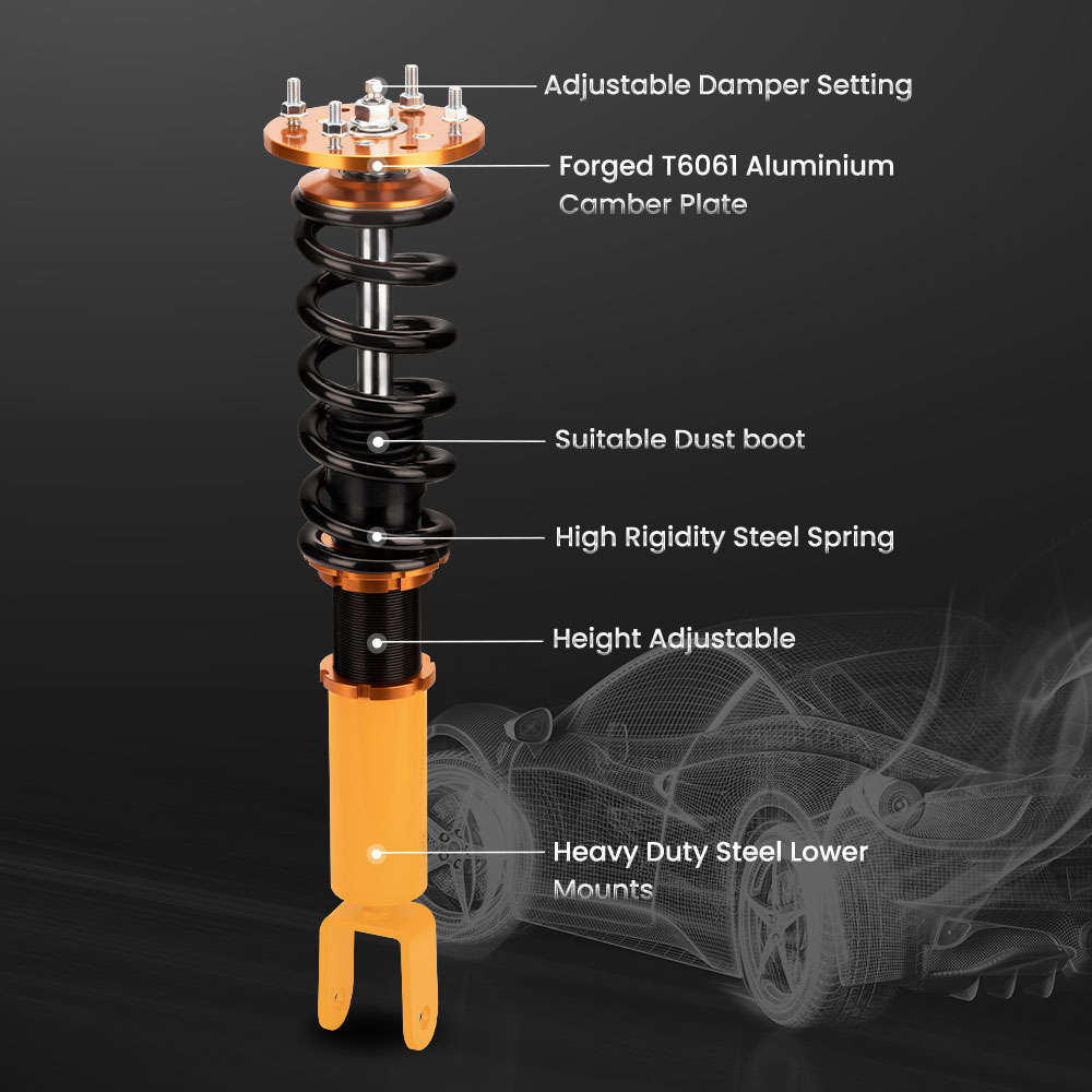 Full Coilovers Suspension Set Kit compatible for Jaguar XF 2007-2015 ...