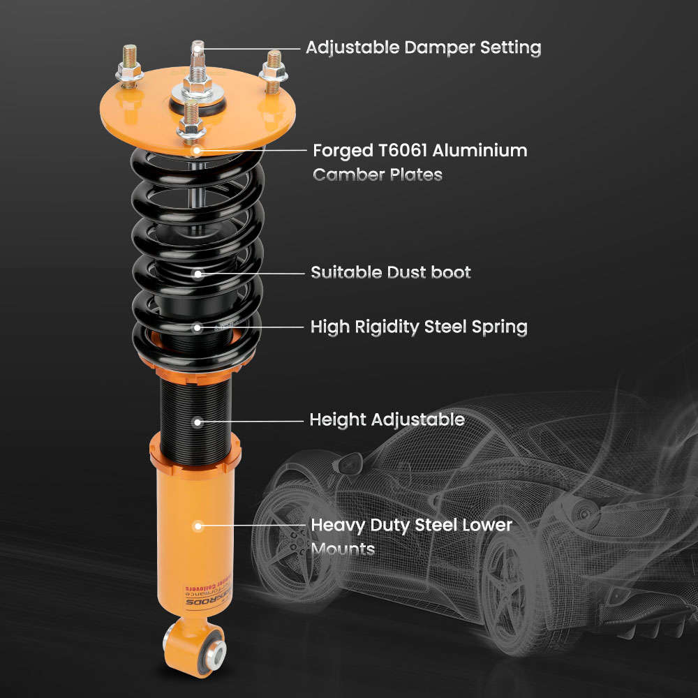 Maxpeedingrods-Performance Coilovers Strut Suspension Kit compatible ...