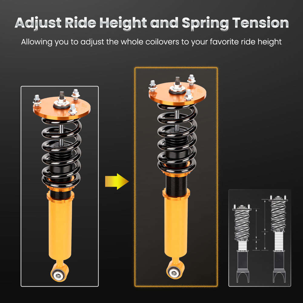 Racing Coilover Kits compatible for Lexus LS 430 LS430 UCF30 XF30 01-06 ...