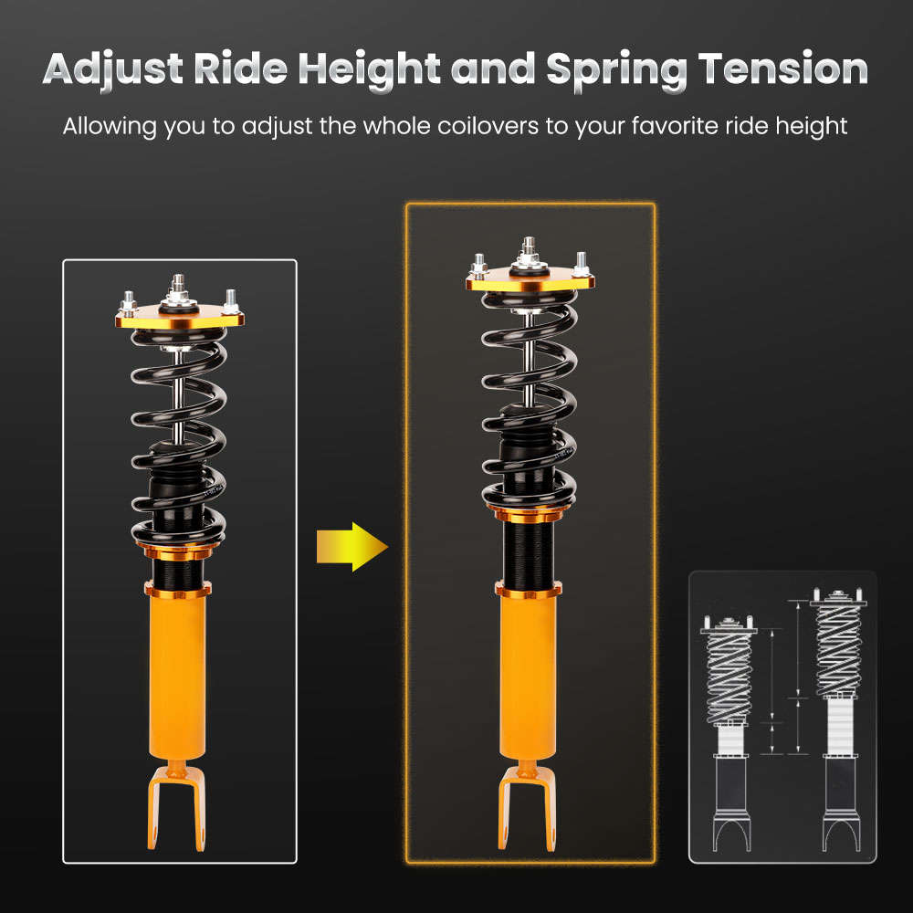 Coilover Lowering kit Compatible for Lexus LS460/460L 2007-2016 RWD Adj ...