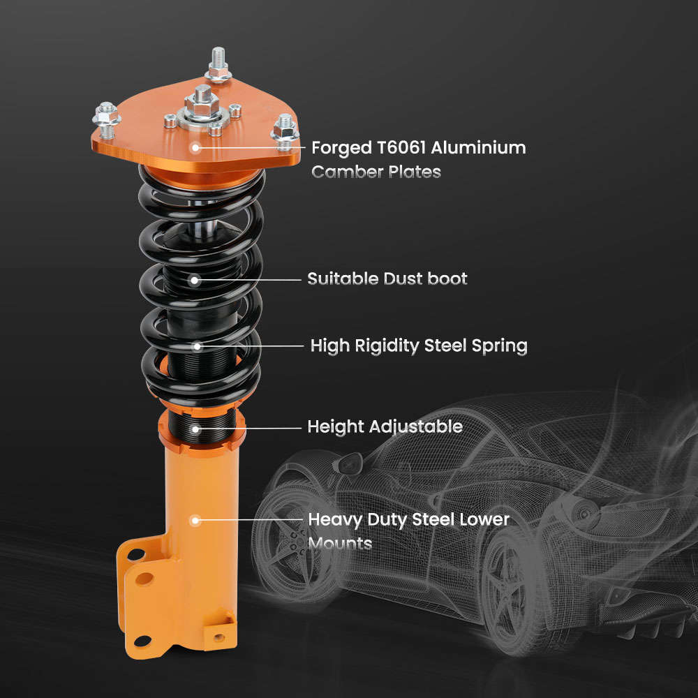 Coilover Lowering Kit compatible for Mitsubishi Galant 99-03 Adj ...