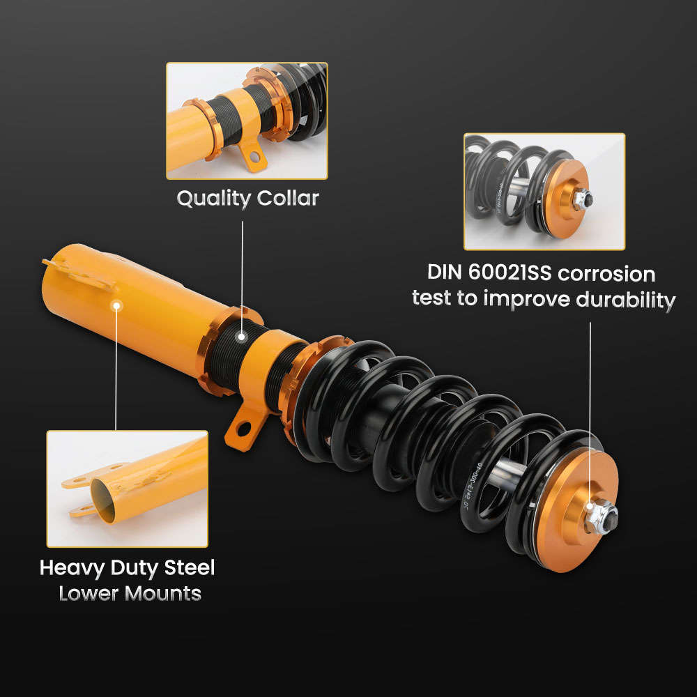 Coilovers Shock Strut Kit compatible for Toyota Yaris 07-14 Coil Over ...