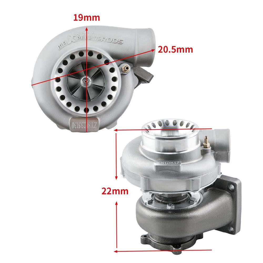 For GT35 GT3582 T3 flange universal A/R 0.7 Anti-surge turbo ...