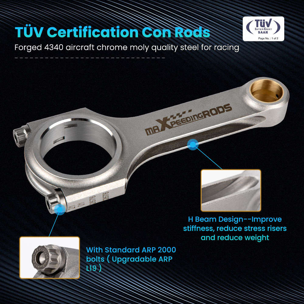 Connecting Rod compatible for Alfa Romeo GTV6 75 2.5 3.0 V6 Conrods ...