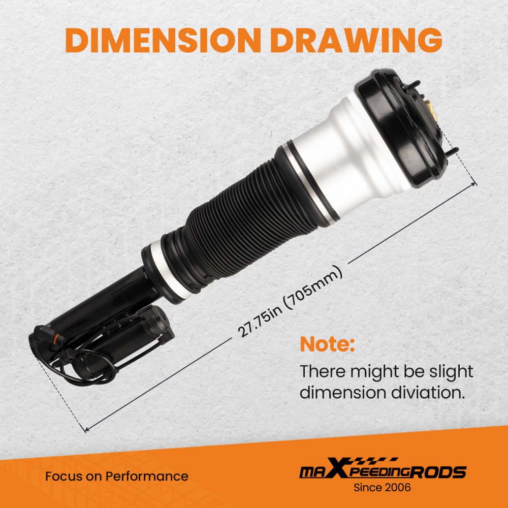 Buy Pair of Front Air Suspenison Shock compatible for Mercedes S Class ...