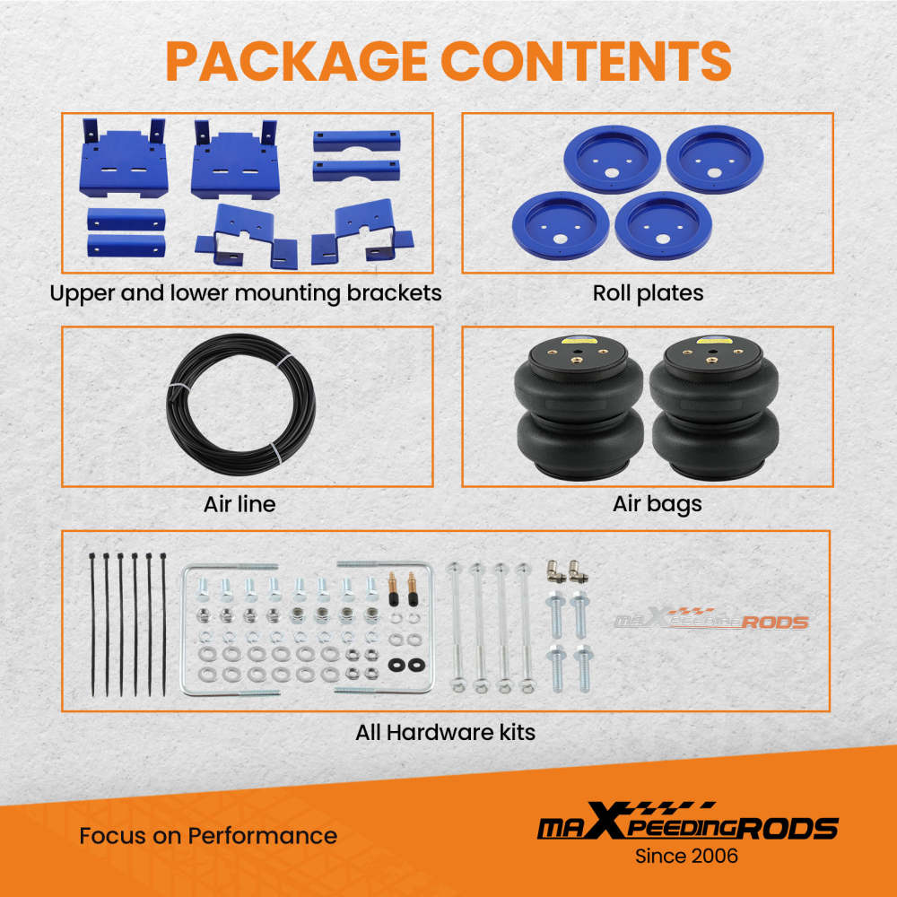 7500lbs Air Helper Spring Suspension Kit Compatible For Dodge Ram 3500 ...