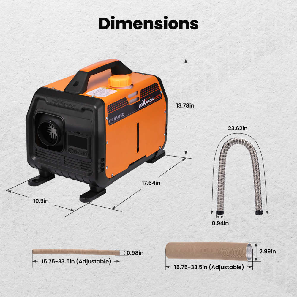 Diesel Heater 12v 2kw-5kw Heater Bluetooth® App Control Heateing ...