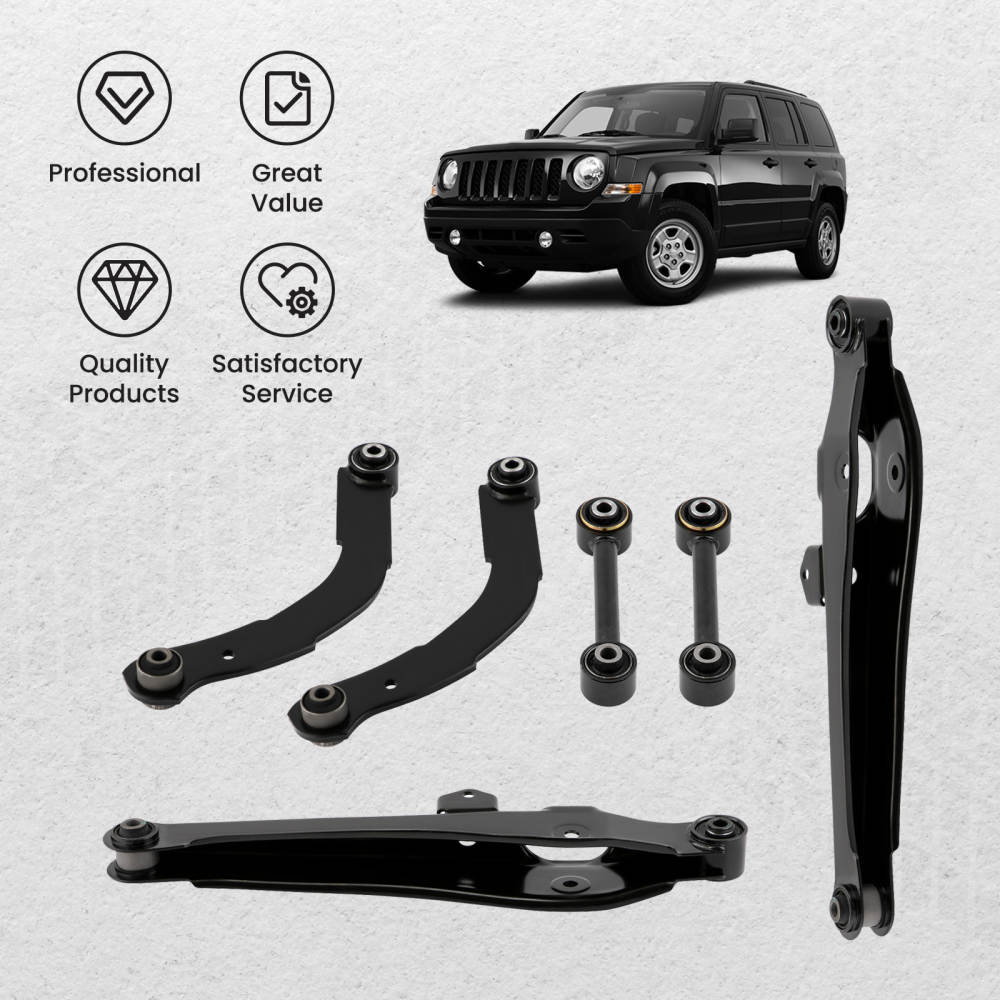 Rear Lower Control Arms Rearward Lateral Toe Arms for Caliber Patriot ...