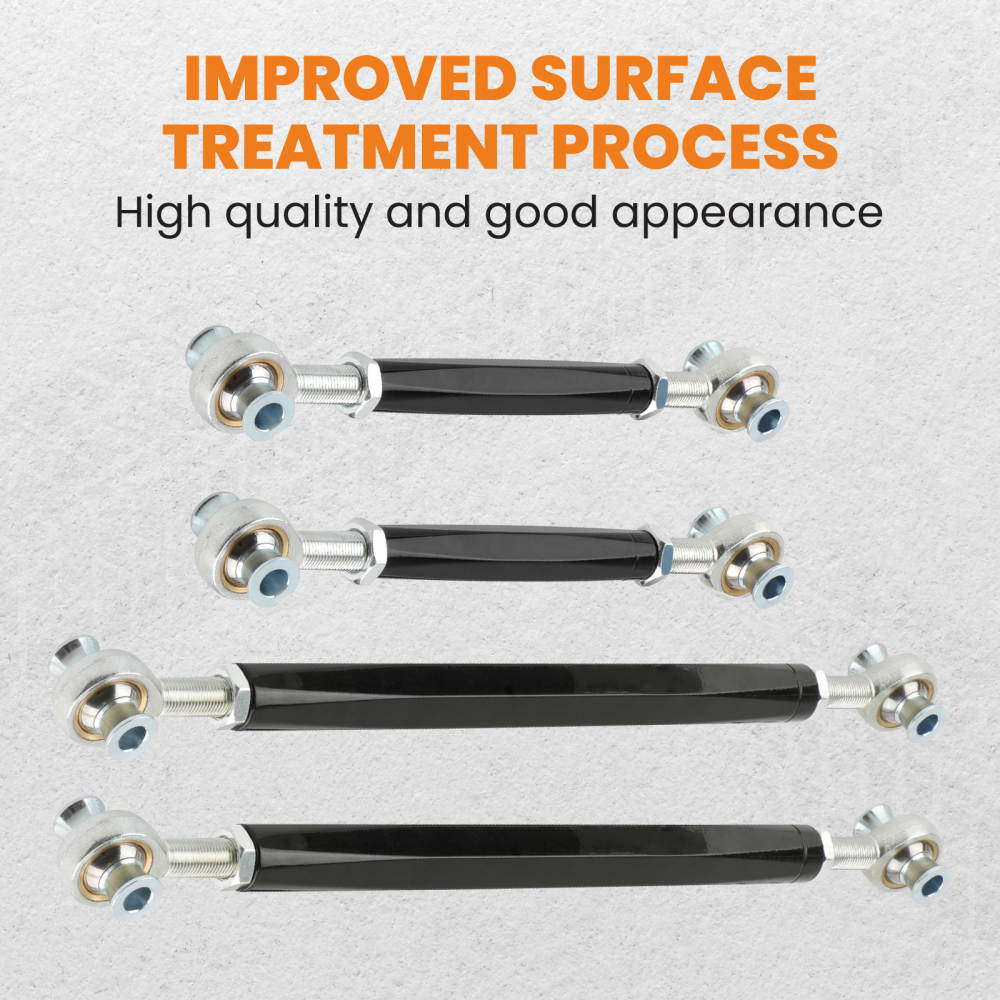 4x Adjustable Rear Camber + Toe Arm Kit compatible for BMW 3-Series ...