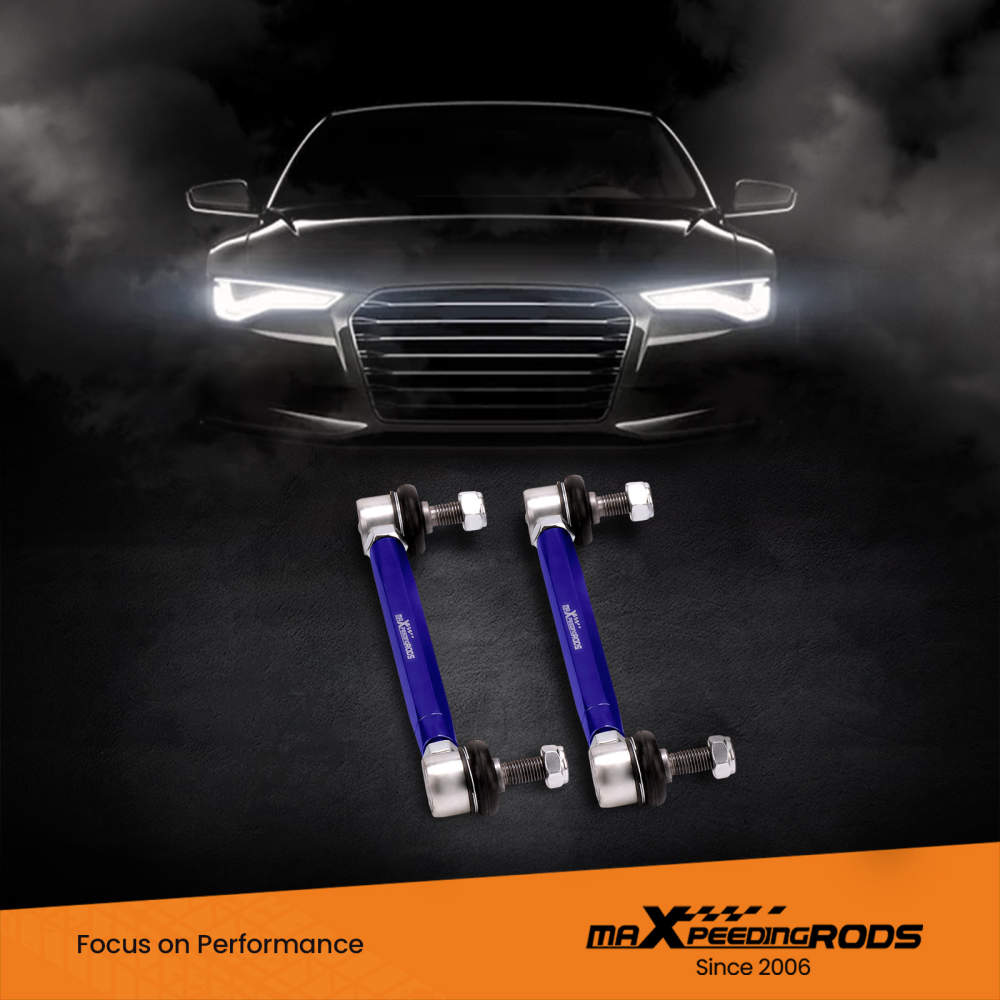 2x Adjustable Front Stabilizer End Links Drop Link compatible for Tesla ...