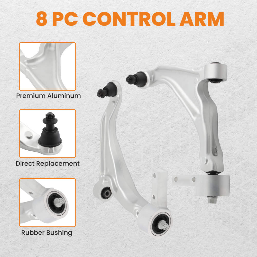 8pc Suspension Kit Front Lower Control Arms Left Right compatible for ...