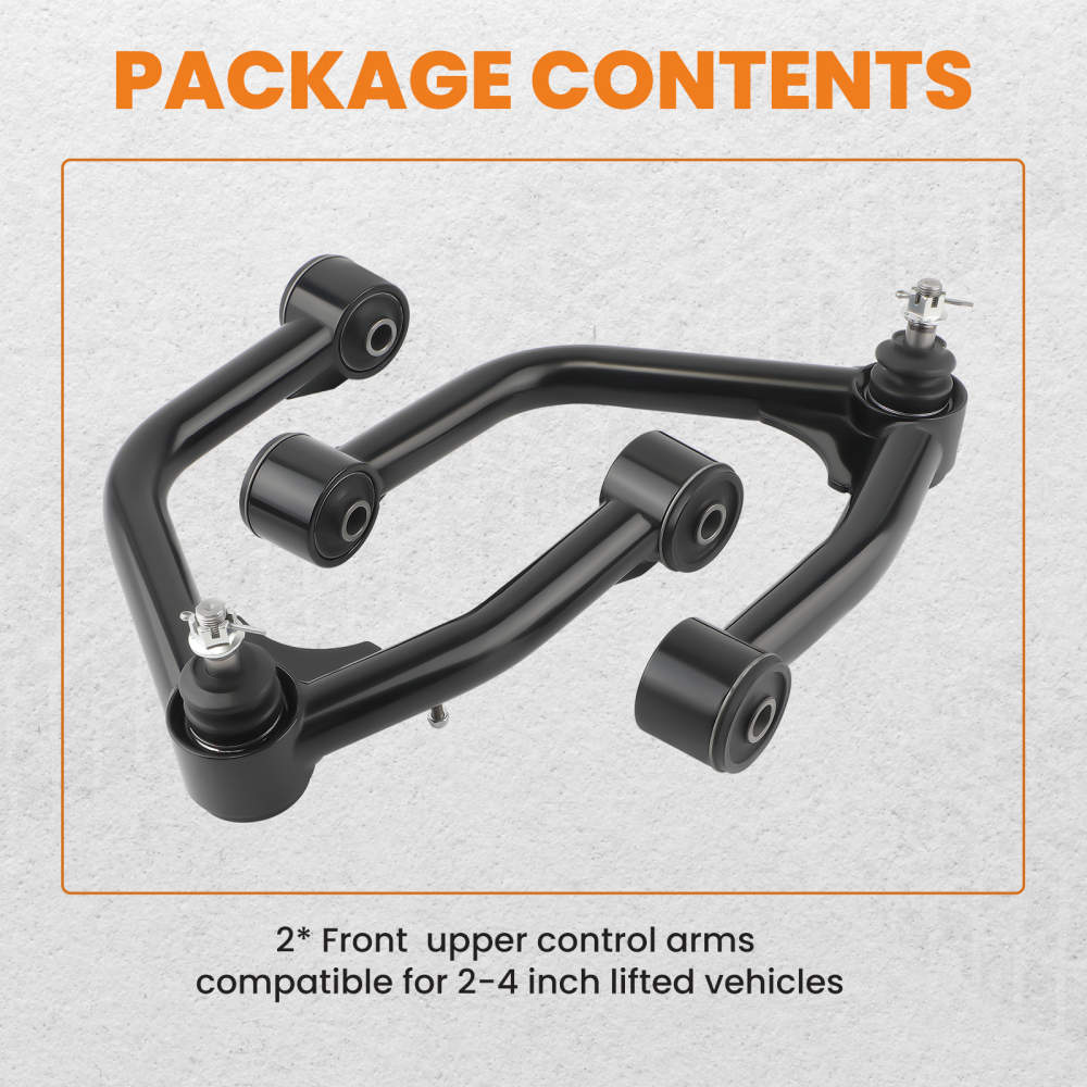 Front Upper Tubular Control Arms 2-4 Lift compatible for Toyota Tundra ...