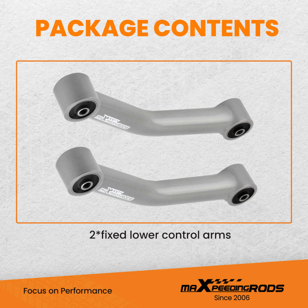 Front Lower Fixed Control Arms compatible for Jeep Cherokee Wrangler TJ ...