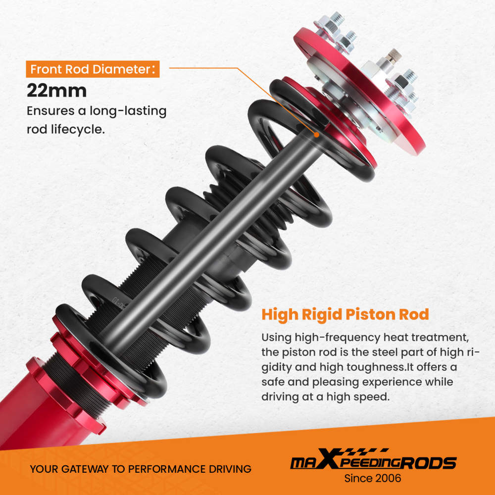 Coilovers Kits compatible for Honda Accord 03-07 Spring Coil Over Strut ...