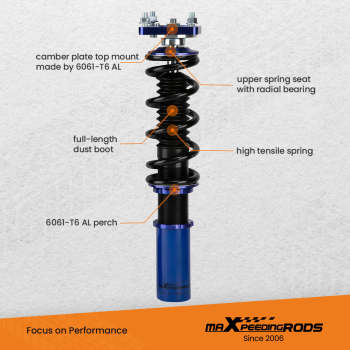 Affordable Coilovers kit |Maxpeedingrods Coilovers| Non-adjustable Coilover