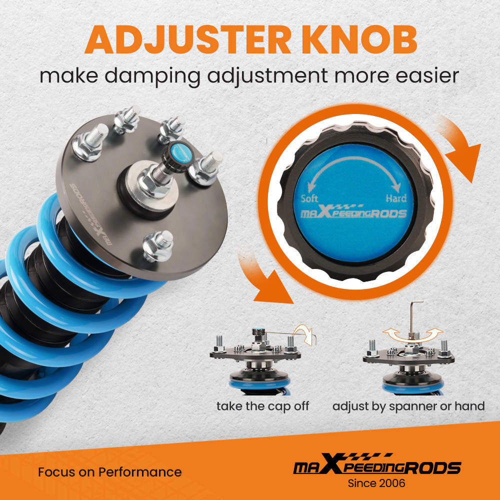 Maxpeedingrods Damper Adjustable Coilovers Shock Kit compatible for ...