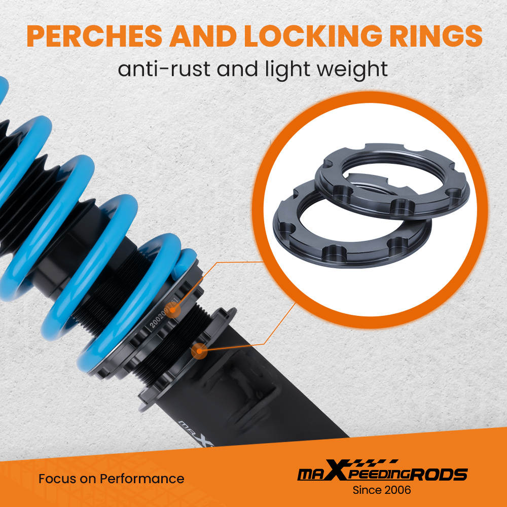 Racing Coilovers compatible for Honda Civic Hatchback 16-21 Adjustable ...