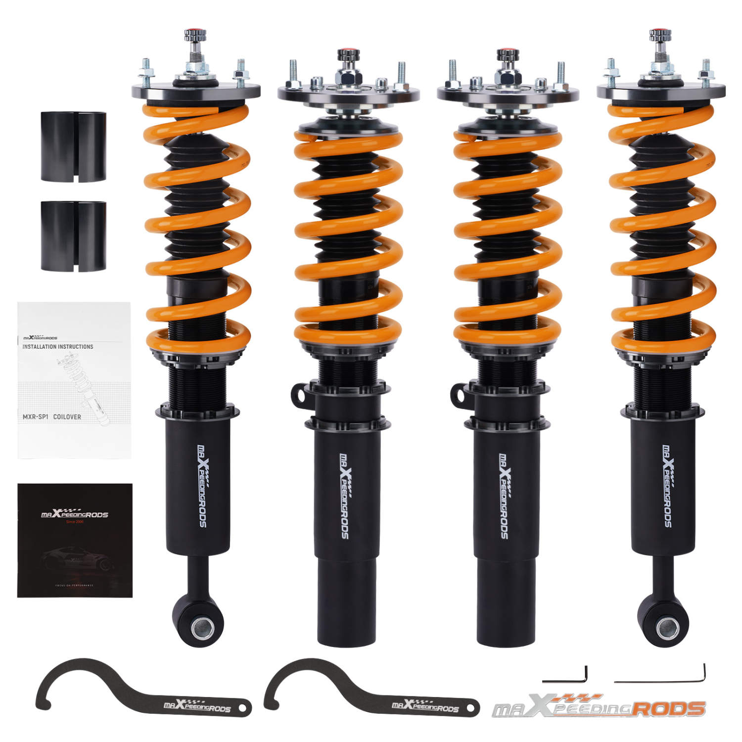 Maxpeedingrods COT6 24 Ways Adj. Damper Coilovers Kit compatible for ...