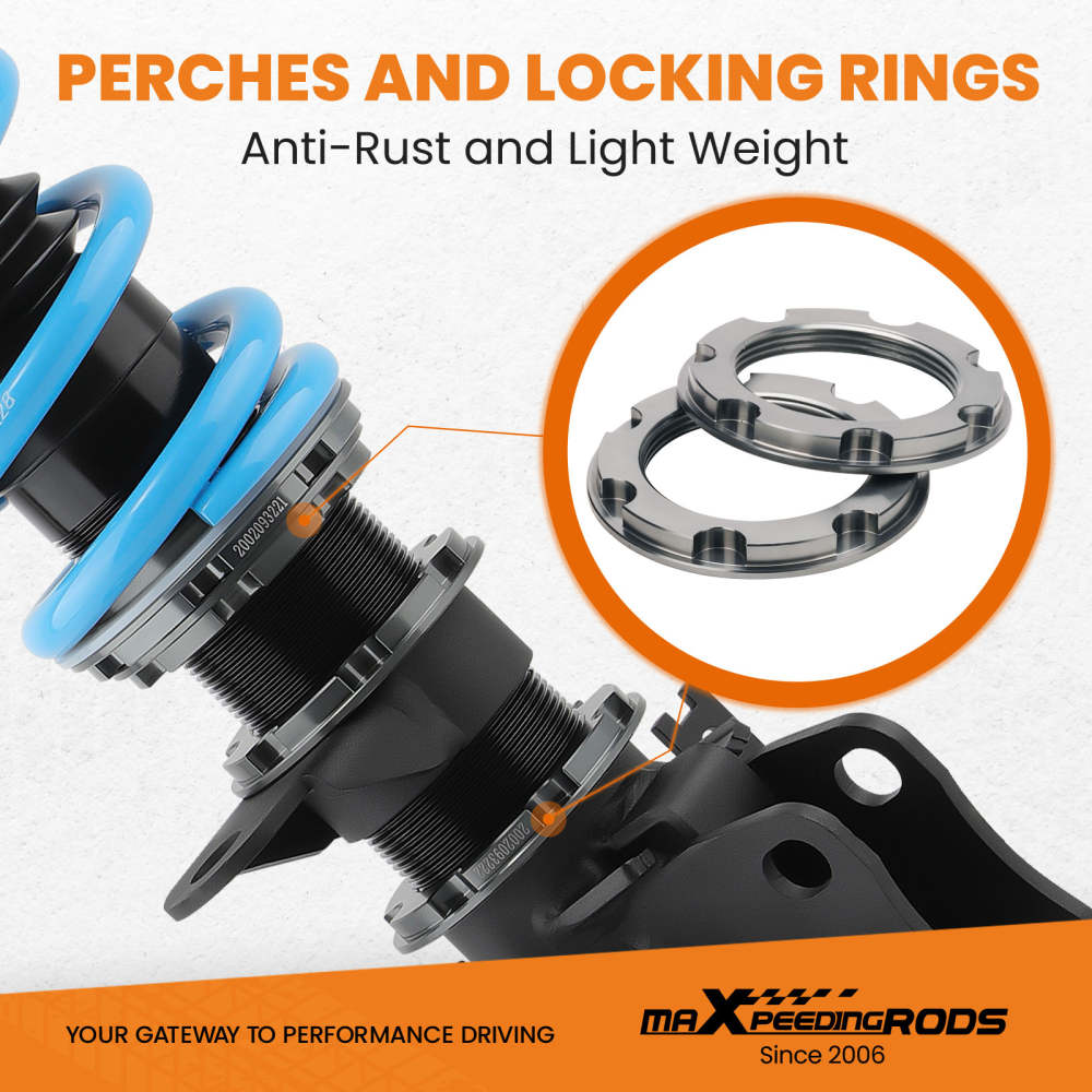 Buy 24 Ways DamperHeight Adjustable Coilover compatible for Holden ...