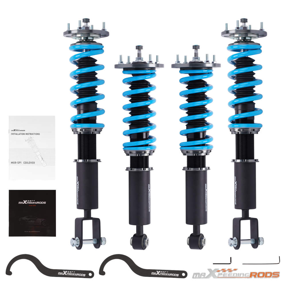 24 Way Twin-Tube Street Coilover Shock+Spring compatible for Jaguar XF ...