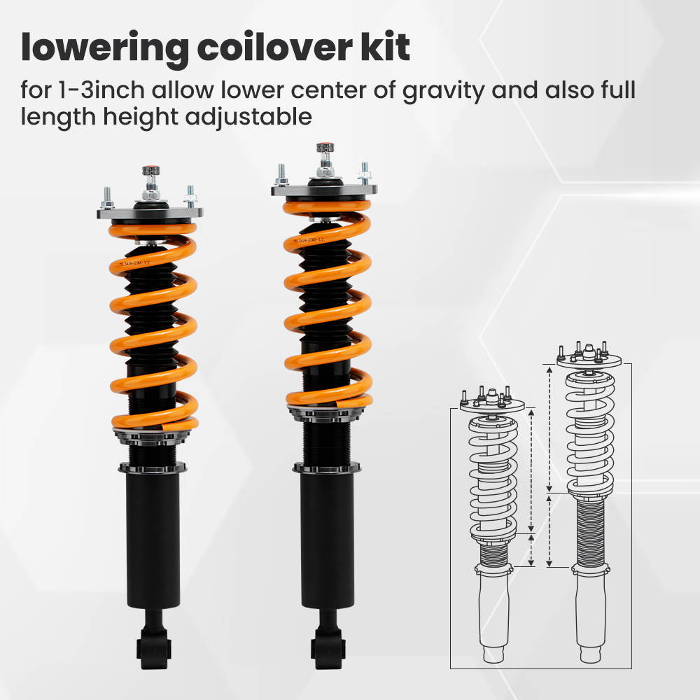 Buy Racing Coilover Adjustable Kit compatible for Lexus IS200 IS300 ...