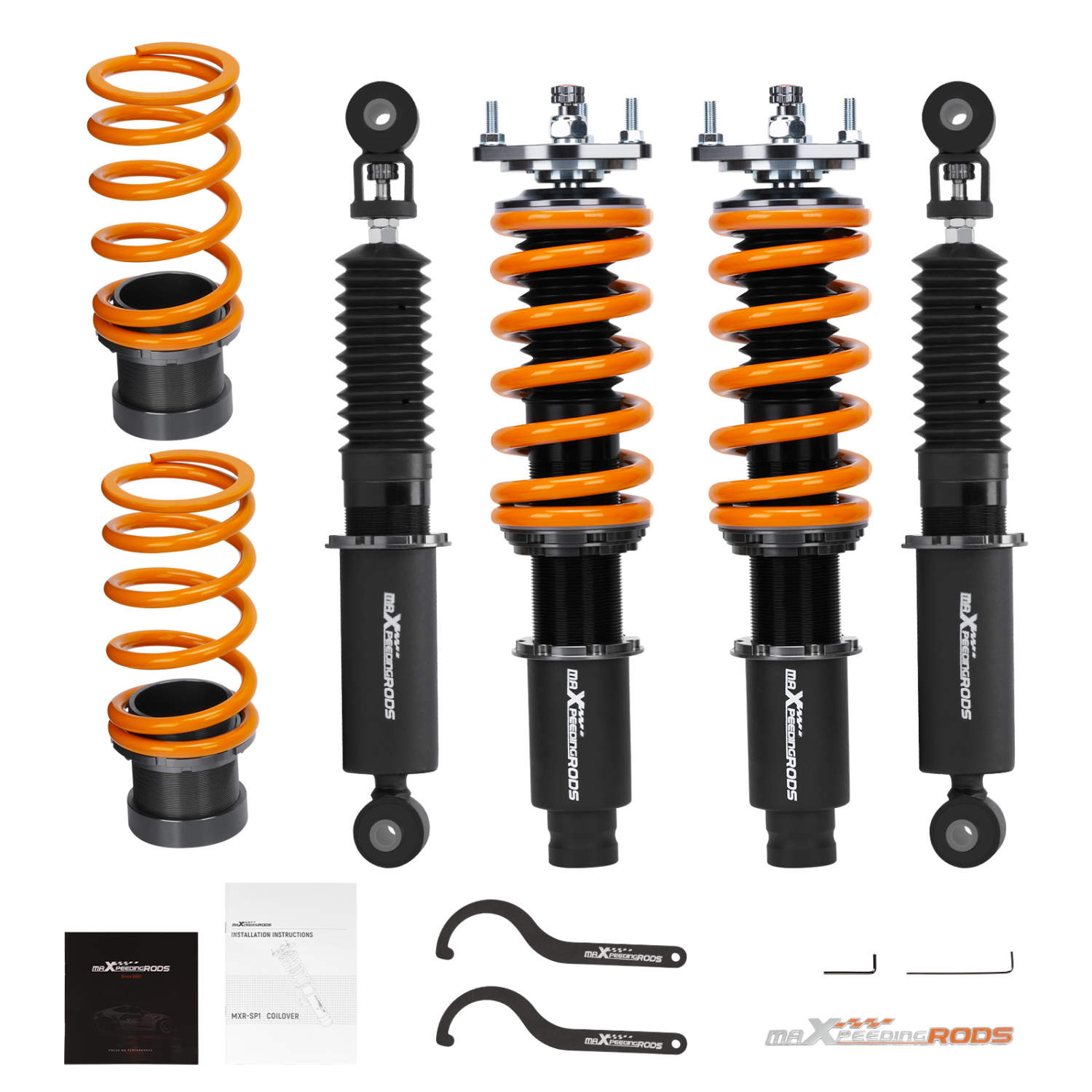 MaXpeedingrods Full Adjustable Coilovers Lowering Kit compatible for ...