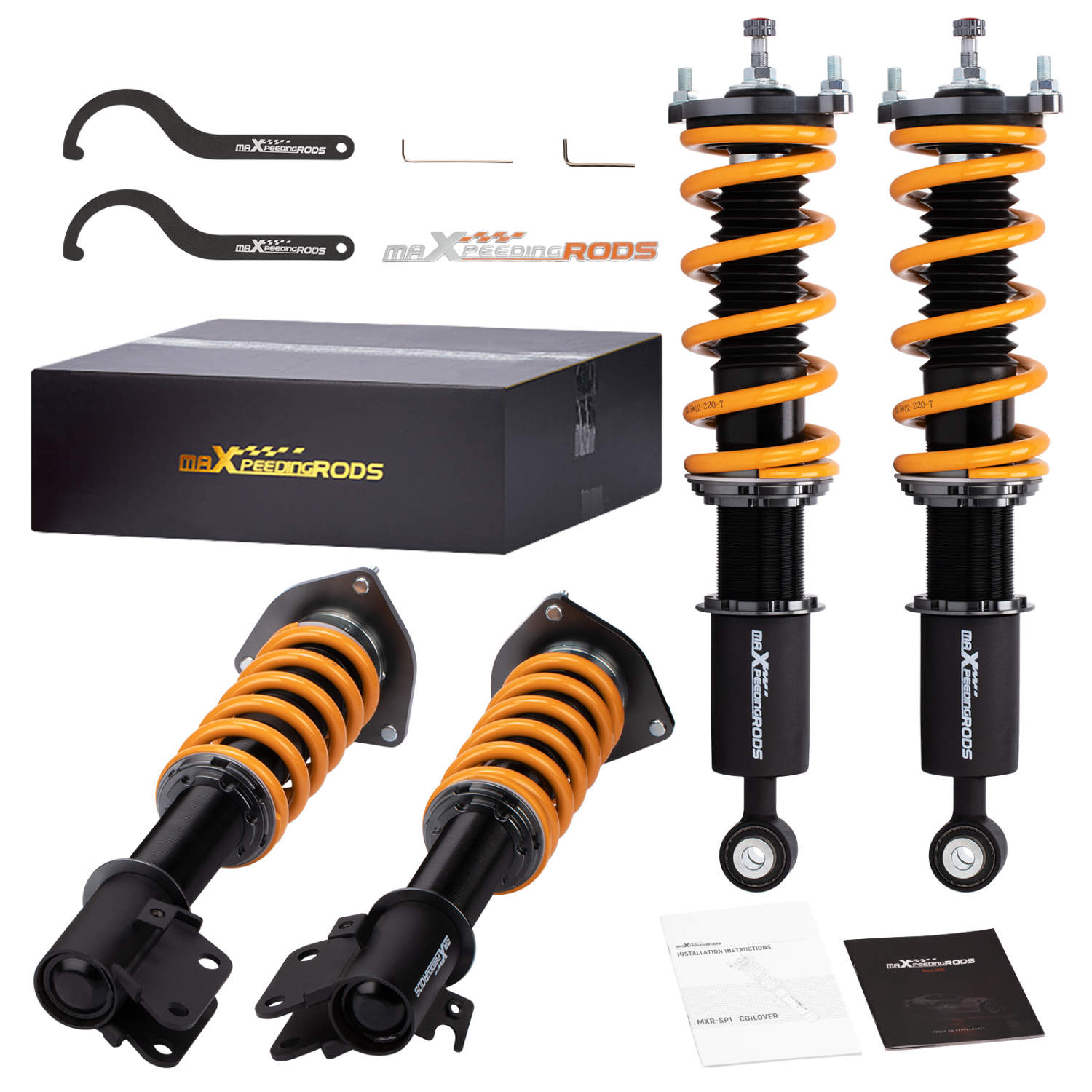 MaXpeedingrods COT6 Coilovers 24 WAY Damper Struts Kit compatible for ...