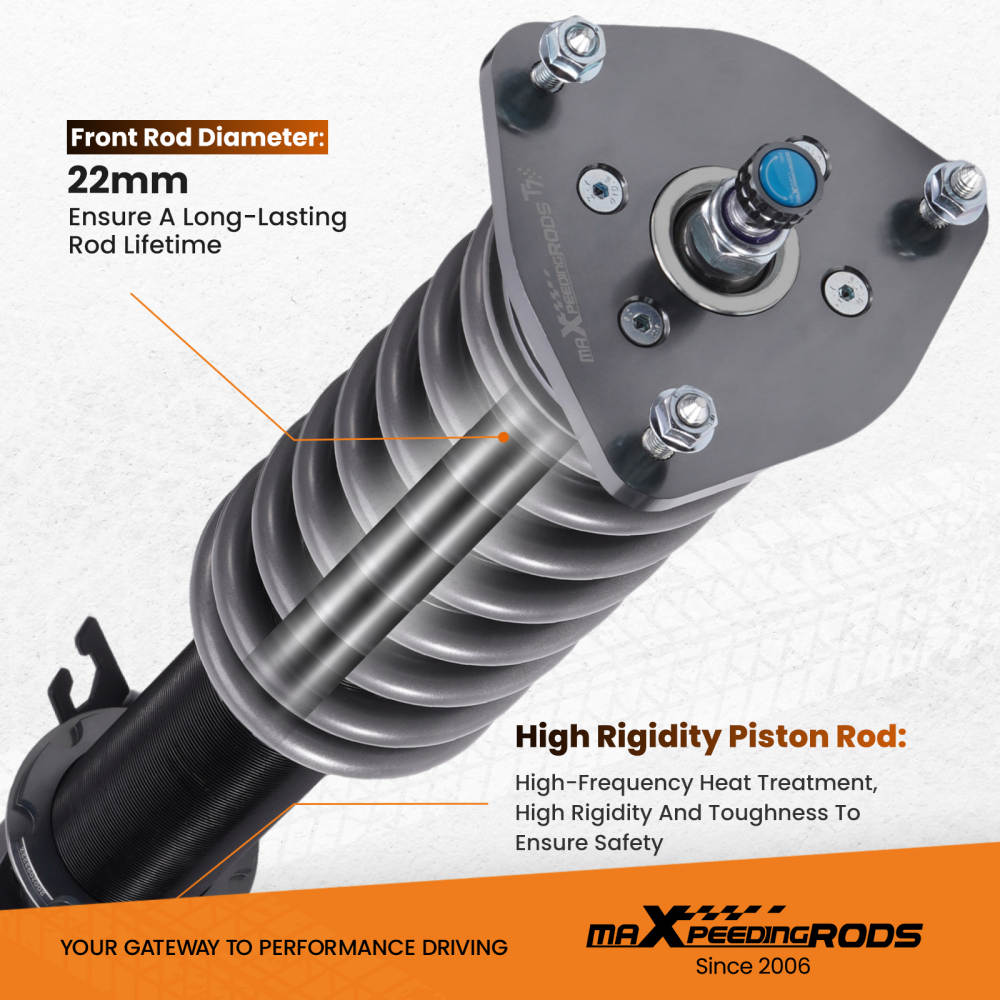 Adj. Damper Coilovers Shock Struts Assembly compatible for Subaru ...