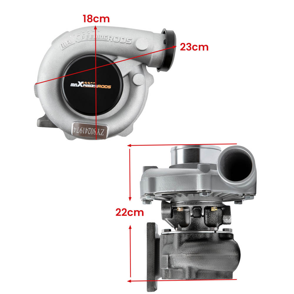 Buy T3 T04E Street Turbo Turbocharger Up to 450HP .57 A.R Exhaust ...