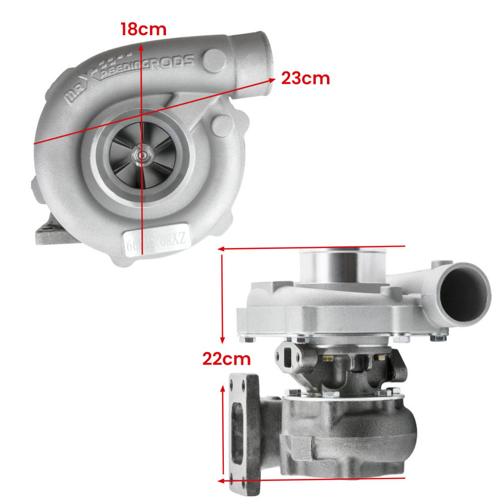 T3/T4 Hybrid Turbo Charger 0.50 A/R T04E T3 T4 0.63 A/R Turbine Wheel ...