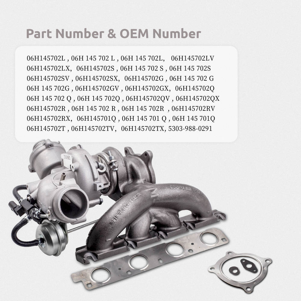 Buy Turbo Charger compatible for Audi A4 A5 compatible for VW 2.0 TFSI ...