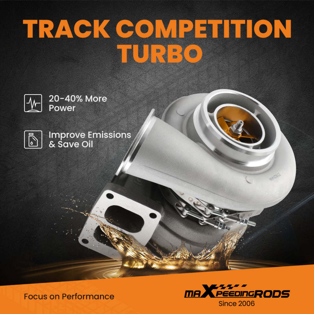 Billet Turbo Turbocharger T6 Flange Twin Scroll 84.7/48.5 Trin 500 ...