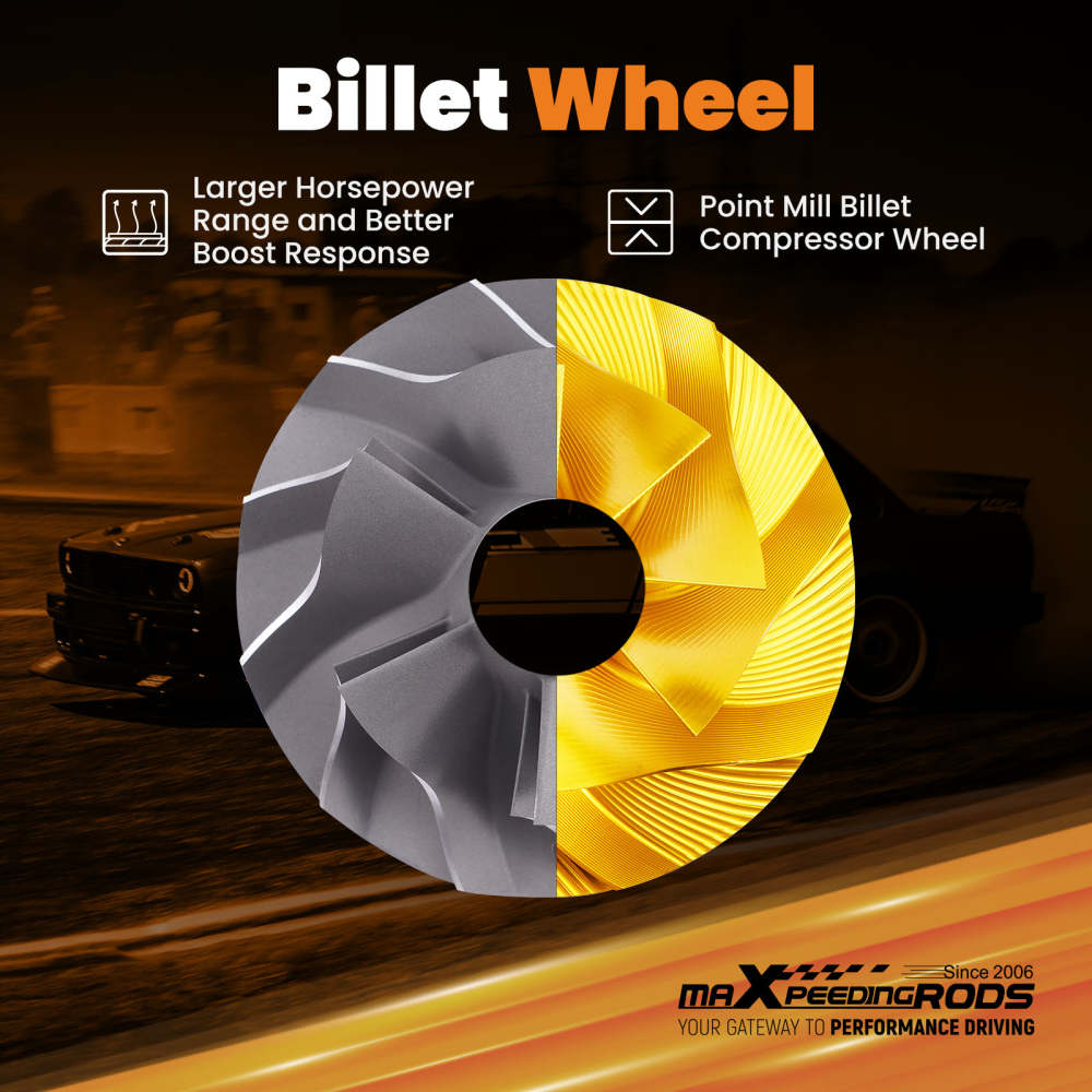 GT30 GT3076 Racing TurboCharger Dual Ceramic Ball Bearing Compressor A ...