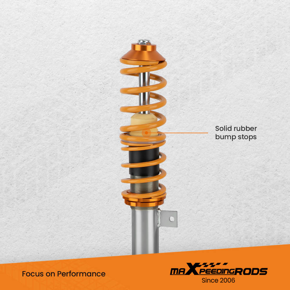 Maxpeedingrods Struts Shocks Springs Kit compatible for FIAT 500 09-19 ...