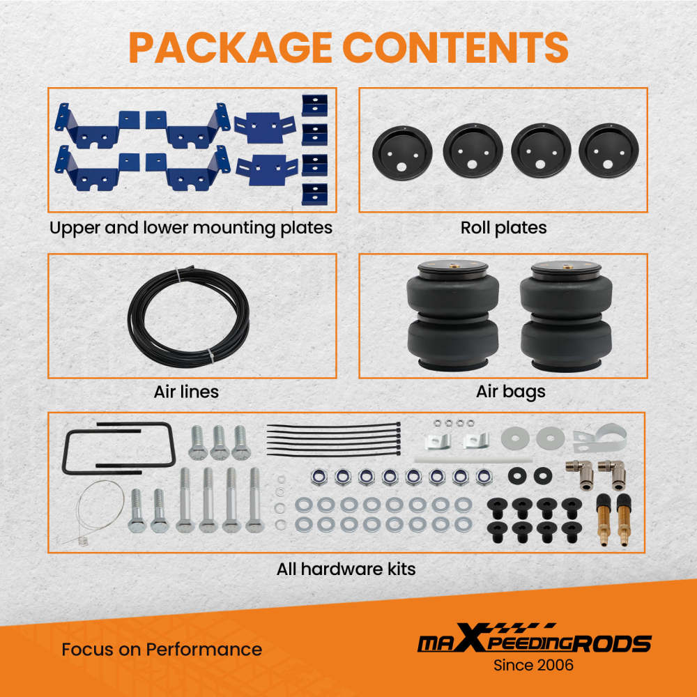 Rear Air Leveling Kit Compatible for GMC Sierra 1500 RWD/4WD 2007 - 2019