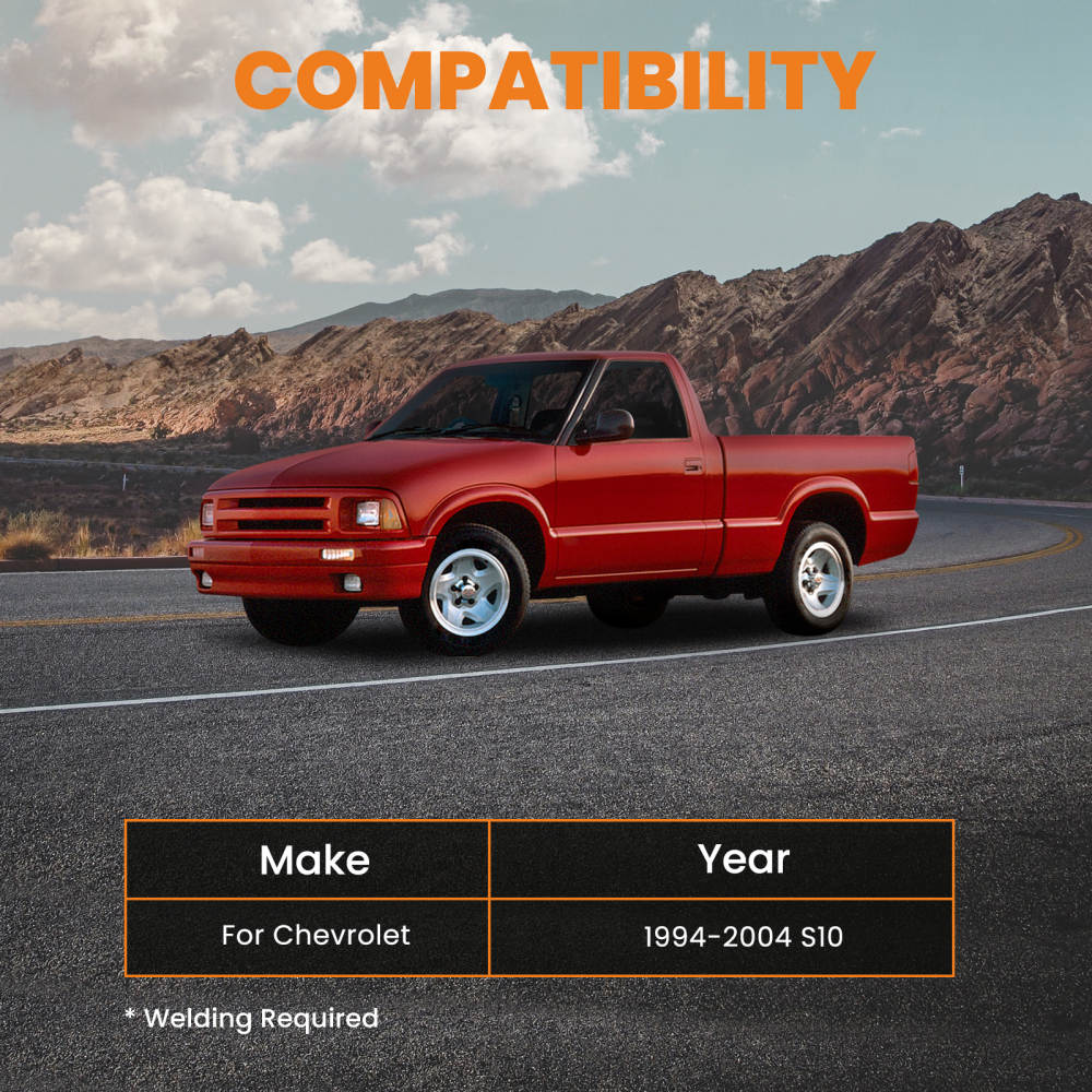 Triangulated Suspension 4 Link Kit compatible for Chevrolet S10 1994-2004