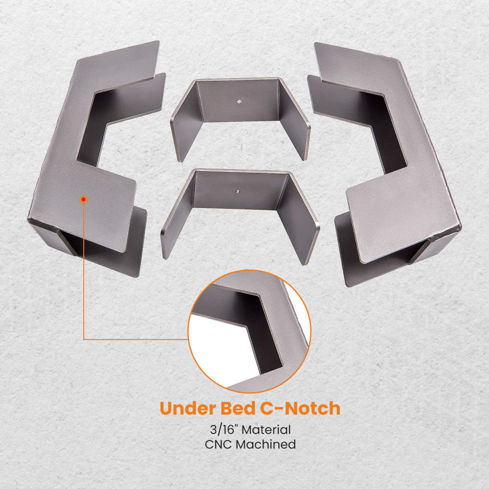 C Notch Under Bed Frame Kit compatible for Chevy Silverado 1500 Pickup ...