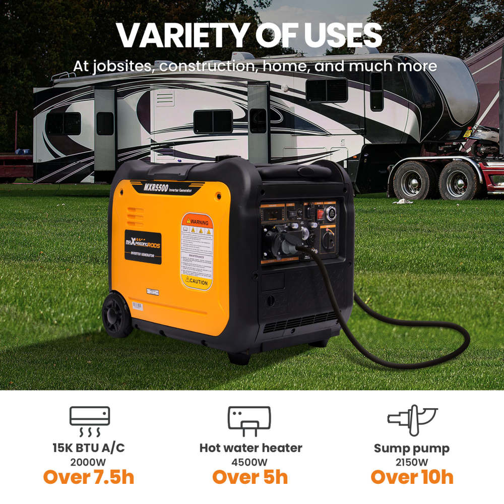 Buy Inverter Generator Portable 5.5kw 5kw For Camping RV Travel Jobsite ...