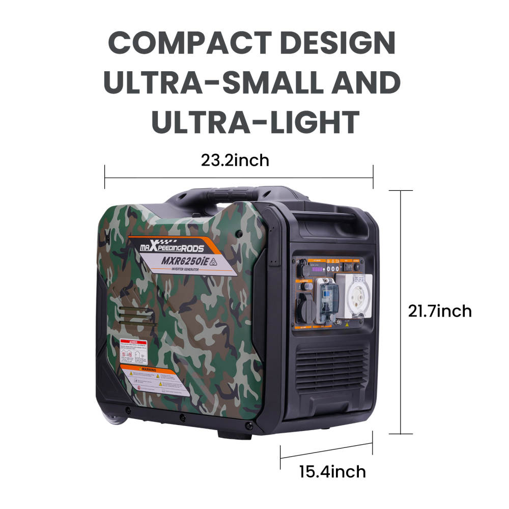 Buy Portable Inverter Generator 5500W Max 5000W Petrol Generators for ...