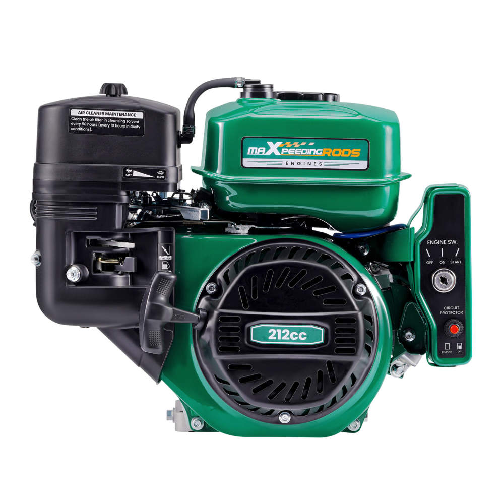 7HP Engine Motor Horizontal Electric Start Gasoline 212cc 4-Stroke ...