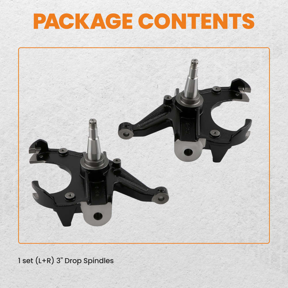 3in Lowering Drop Spindle 1.25 Rotor compatible for Chevrolet Chevy C10 ...