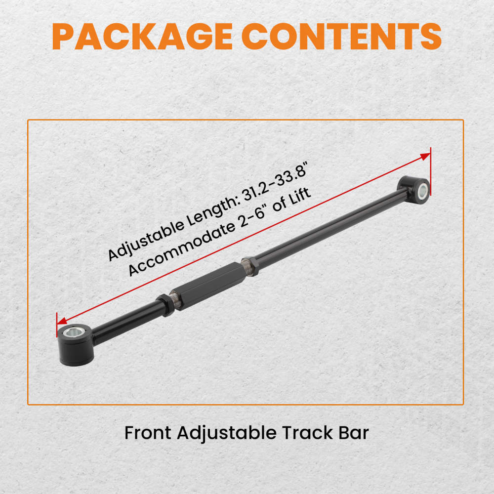 Front Adjustable Track Bar compatible for Panhard Rod compatible for ...