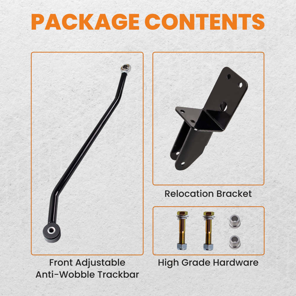 Adjustable Front Track Bar For 1984-2001 compatible for Jeep Cherokee ...