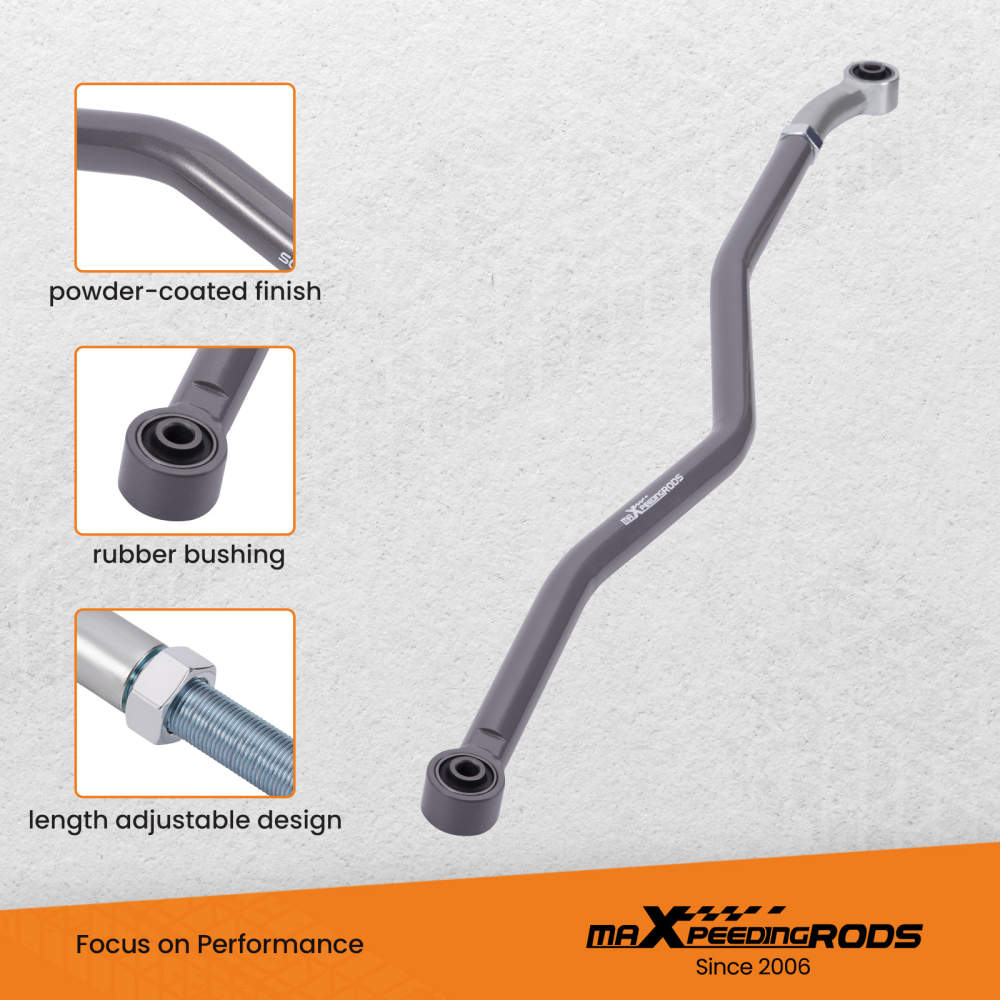 Rear Adjustable Track Bar 0-6 Lift compatible for Jeep Wrangler JK 2007 ...