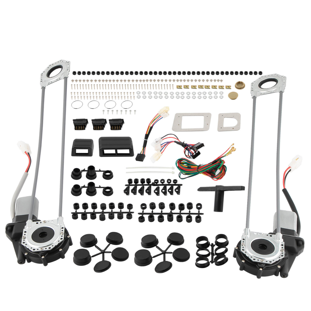 Electric Power Window Conversion Universal Kit Lift Regul 2 Door Roll ...