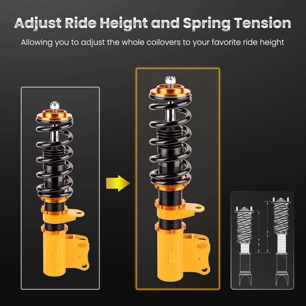 Height Adjustable Coilover Struts compatible for Holden Commodore VY VT ...